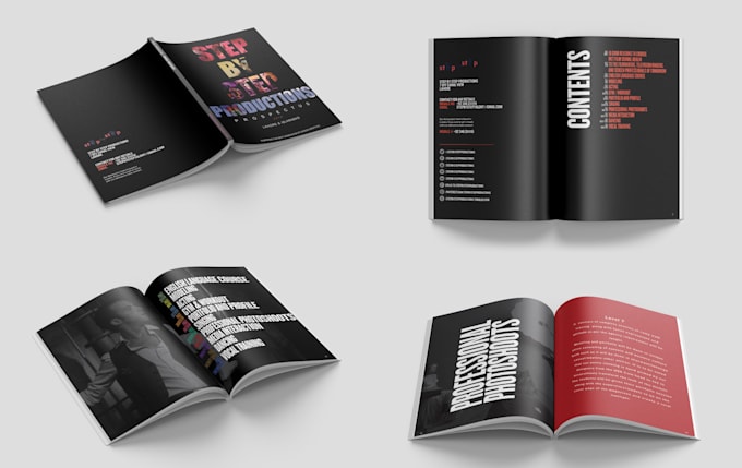 Design prospectus, brochure, magazine, book cover, menu card by Oskhan ...