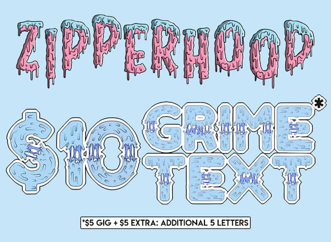 Turn text into grime art by Kyraroales1113 | Fiverr