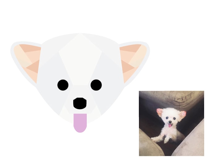Create a custom geometric dog portrait by Srmorado | Fiverr