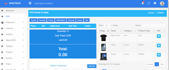 Develop web based inventory management system with pos by ...
