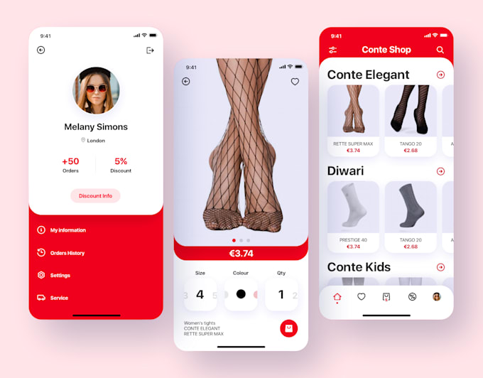 Do creative ui design for ios or android app by Natttaly | Fiverr