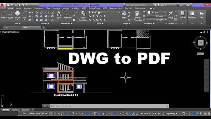 Convert your pdf or anydrawing to autocad drawing dwg file by Jhanzaib_khan | Fiverr