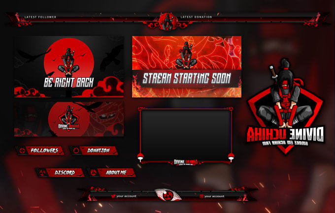 Design custom static overlay pack for all streamers by Youtub_gfx | Fiverr