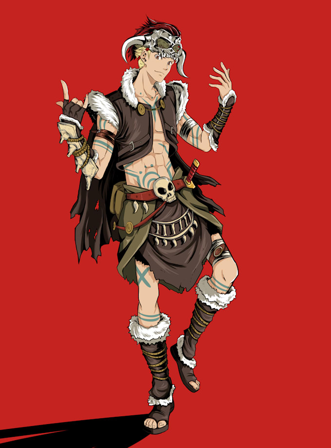Draw in persona style art by Eromochistudio | Fiverr