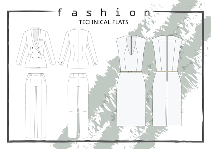 Make Technical Fashion Illustration Technical Flat Cad By Miccamucci
