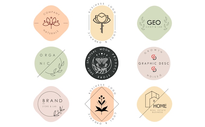 Do simple, modern, flat minimal logo and brand identity by Anna_rosie ...