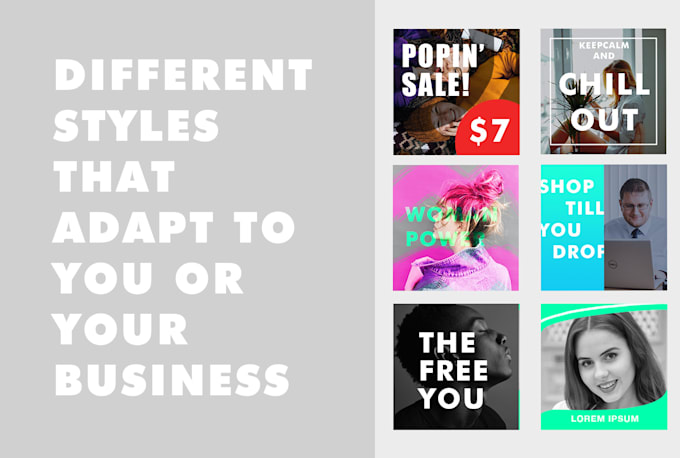 Make social media templates and graphic resources by Choyis | Fiverr