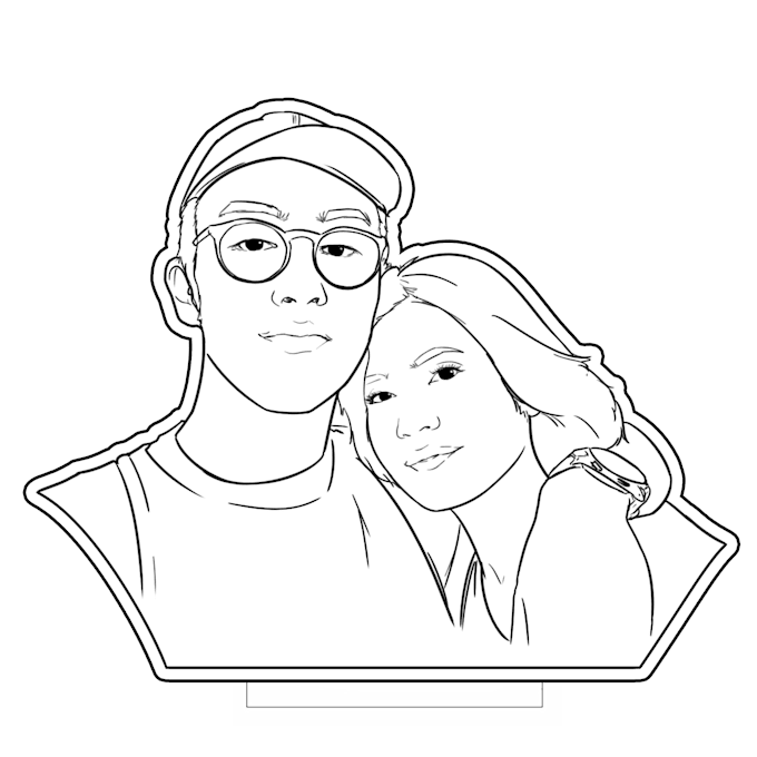 Do line art from your photo by Katondraw | Fiverr