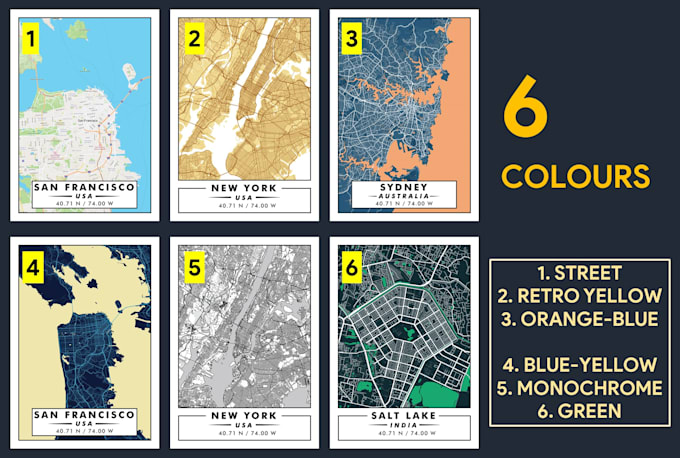 Create custom city map poster by Sayantanbera