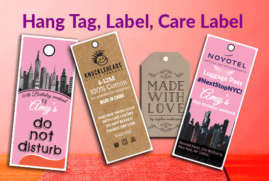 Design product label, hang tag, clothing care label by Mannanmimi | Fiverr