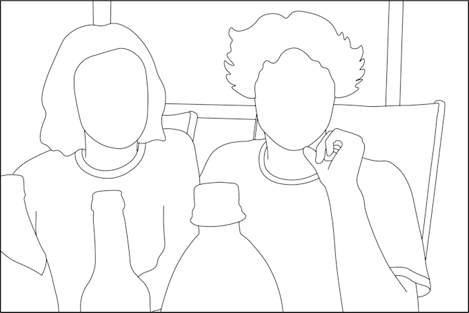 Create a minimalist outline of your photo by Donteatdolphins | Fiverr