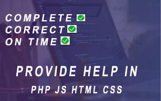 Do Your Html Css Js Php Mysql Related All Work Within 24h By Chkhateeb Fiverr 1728