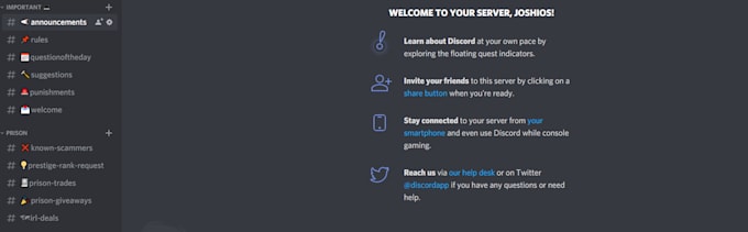 Create a nice looking discord server by Joshiosofficial | Fiverr