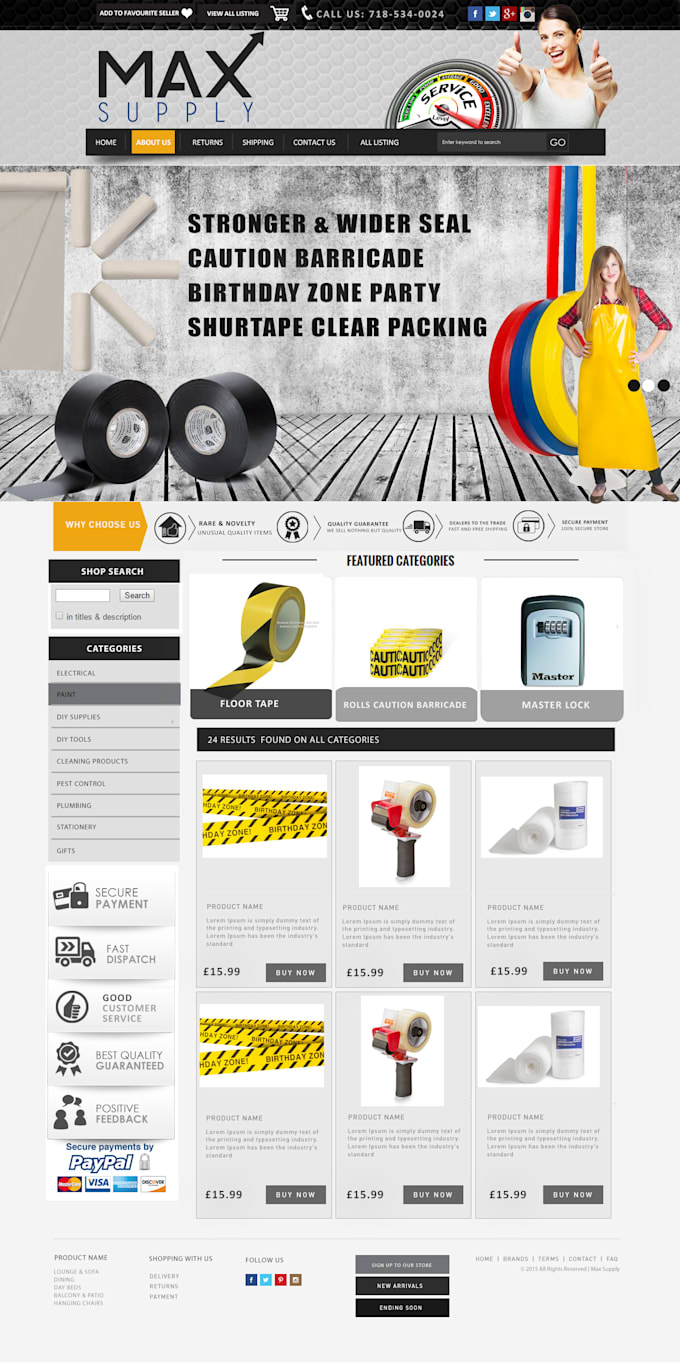 Design custom ebay store and responsive listing template by Fazeelarauf ...