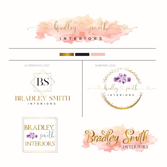 Design an amazing event planning watercolor signature logo by ...