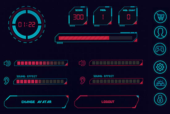 Design 2d game ui for mobile and desktop by Haythemfer | Fiverr