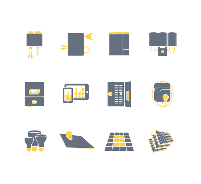 Design unique flat minimalist graphic icons by Annies_design | Fiverr