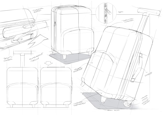 Professionally sketch and design any product by Pablinschen | Fiverr