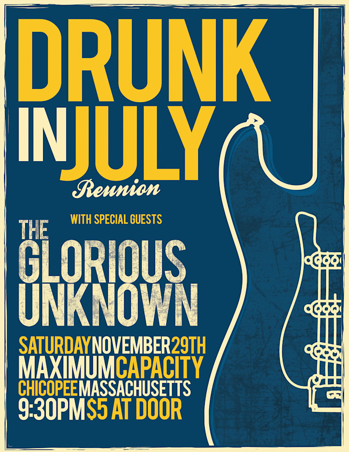 Create a unique band poster or gig flyer by Hipsterzero | Fiverr