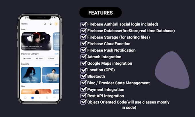Develop custom ios and android app development using flutter by Toptutorial270 | Fiverr