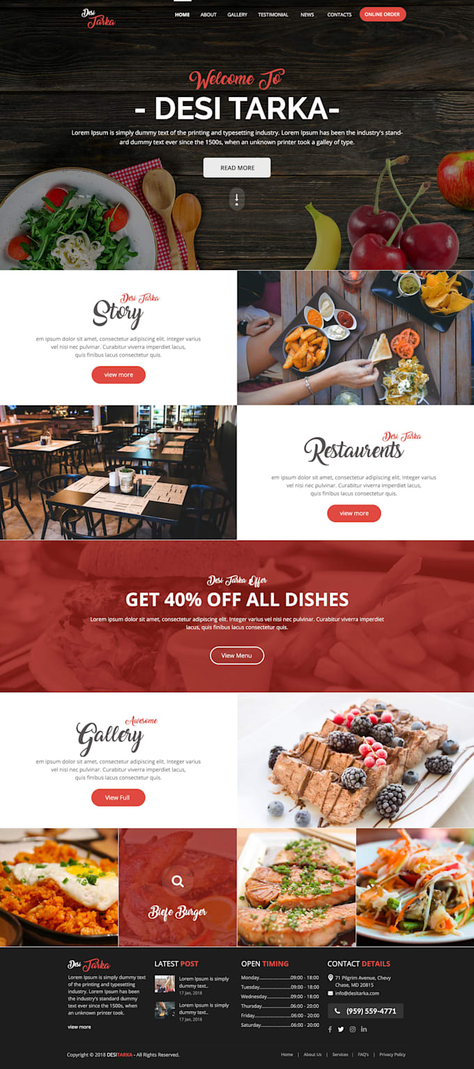 Design an eye catching psd website mockup by Photolinga | Fiverr