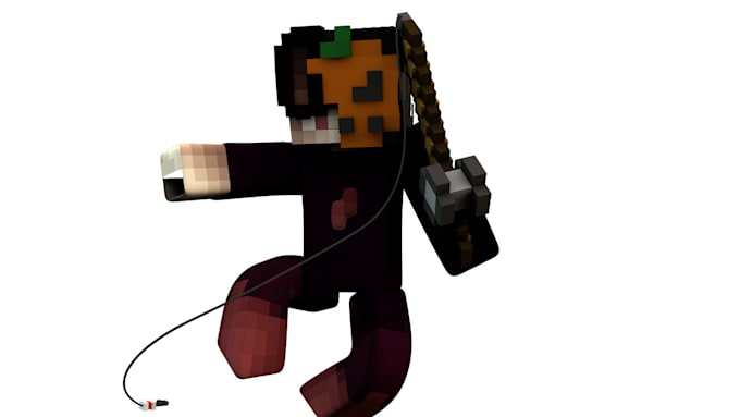Two minecraft skinrender c4d by Schelziyt | Fiverr