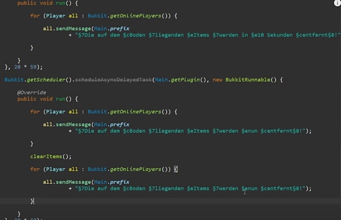 Program minecraft and plugins by Schlagmaschine | Fiverr