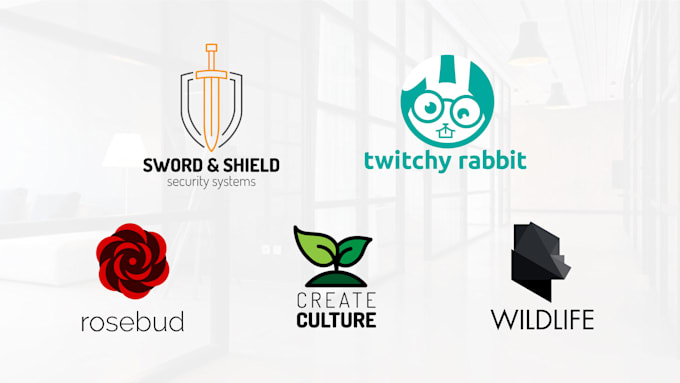 Create lovely modern flat logo designs by Robertdrost | Fiverr