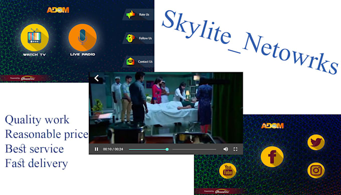 Make live streaming applications using flutter by Skylite_network | Fiverr