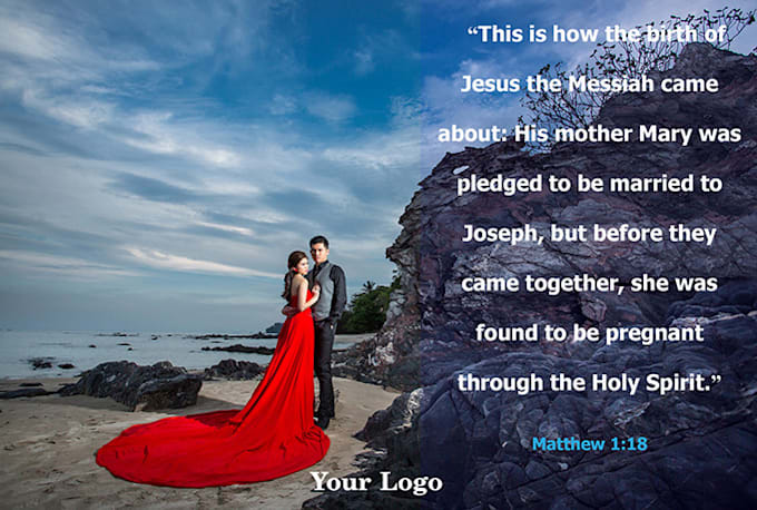 Design 400 bible quotes for social media with your logo by Uptana | Fiverr