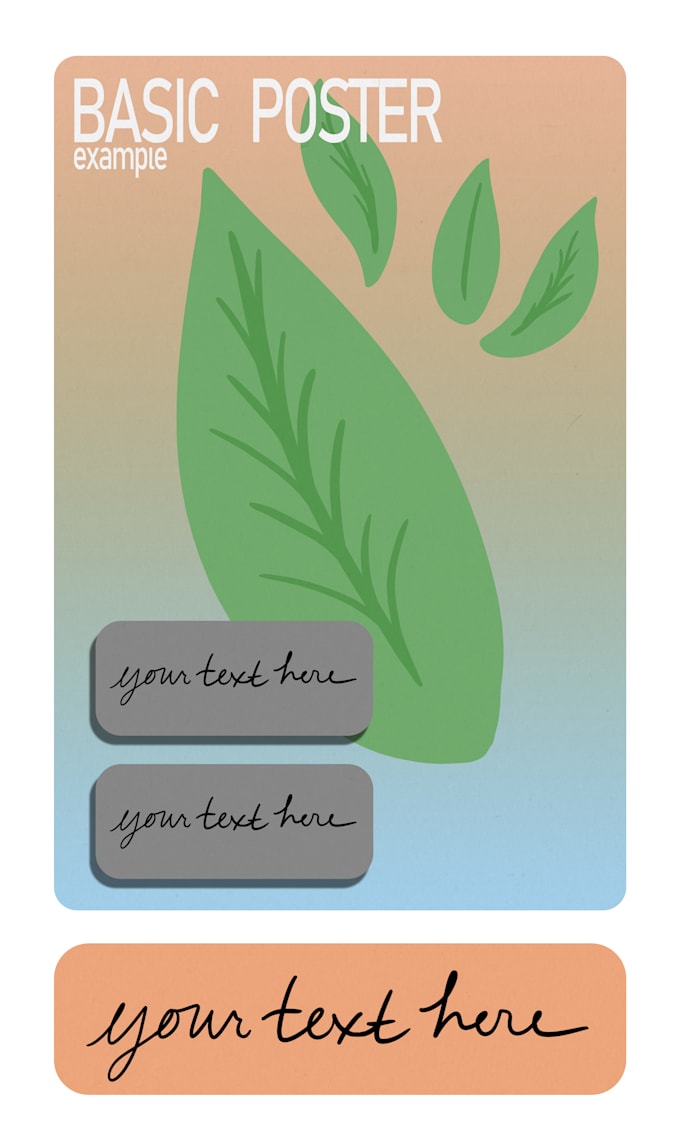 Create a unique and cute poster design for you by Eyelessdesign | Fiverr