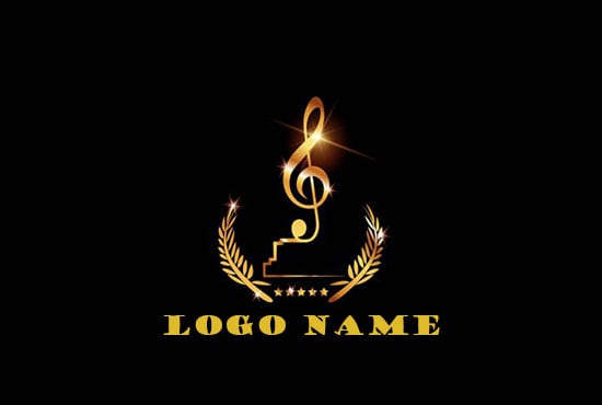 Design modern unique gold music logo by Isratsara | Fiverr