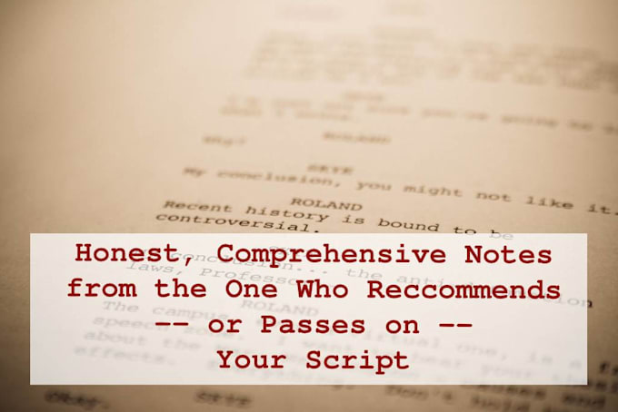 Give you hollywood script consultant notes by Katewd40 | Fiverr