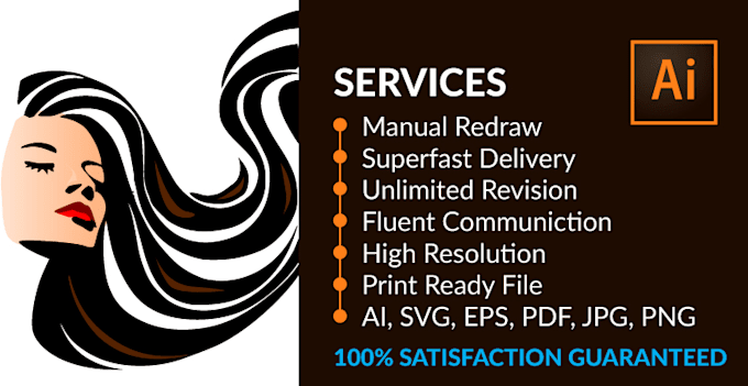 Do vector tracing logo art illustration raster to vector by Mohua_mou | Fiverr