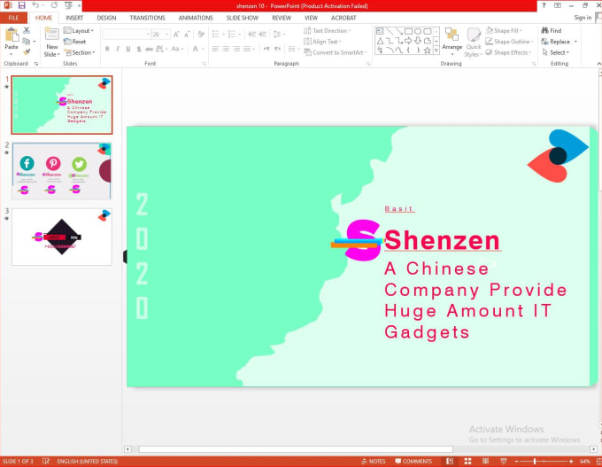 Make a professional powerpoint intro and outro by Basatali | Fiverr