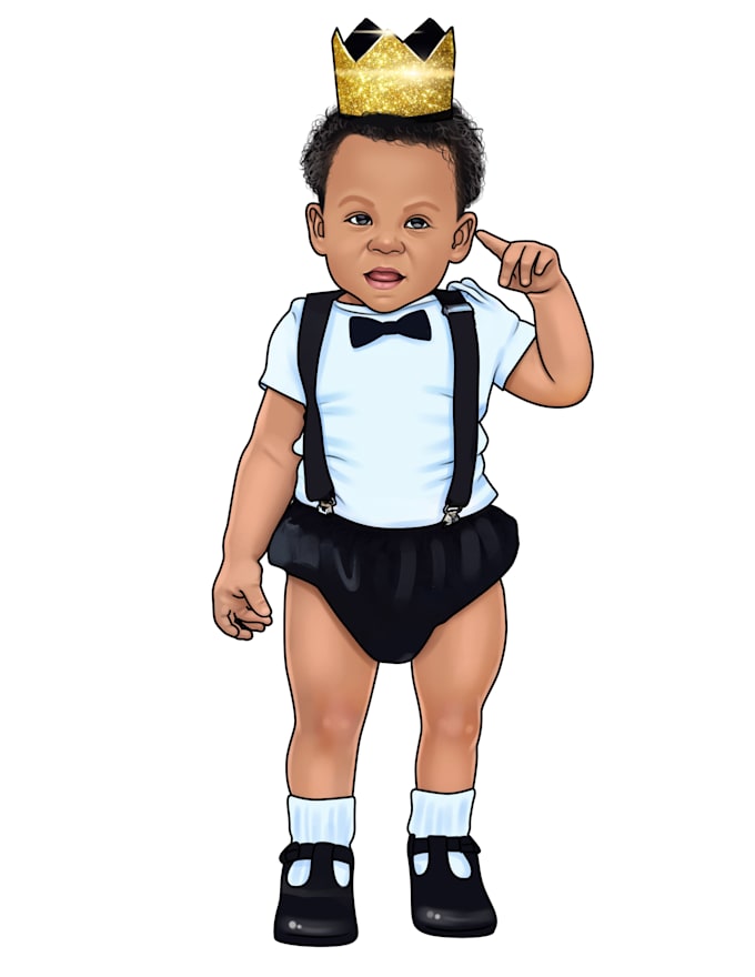 Draw bobble head caricature portrait from your photo by Jes1988 | Fiverr