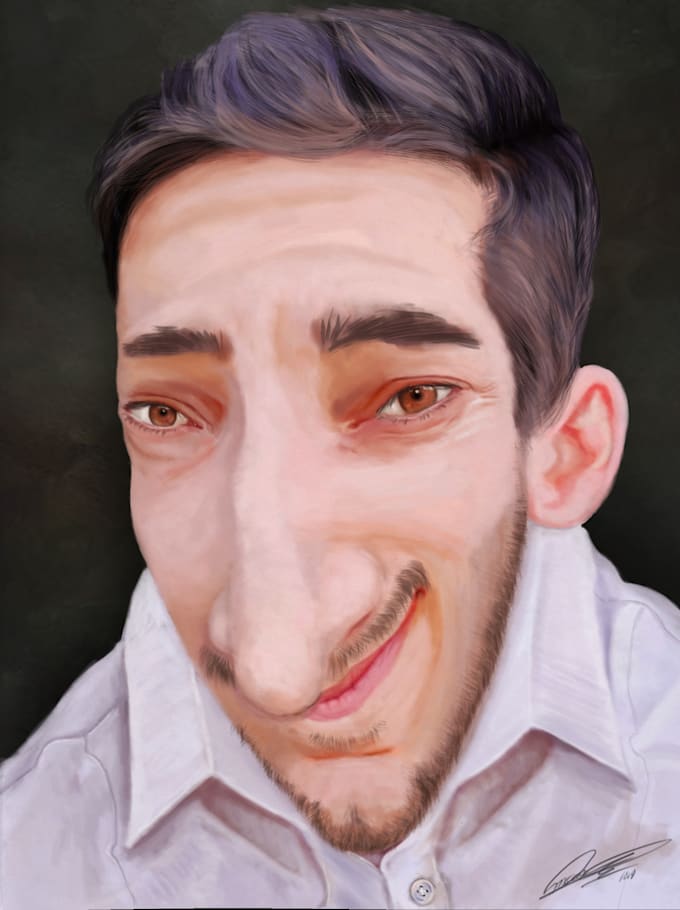 Digital portait, animation, cartoon, by Zsoltdoktor | Fiverr