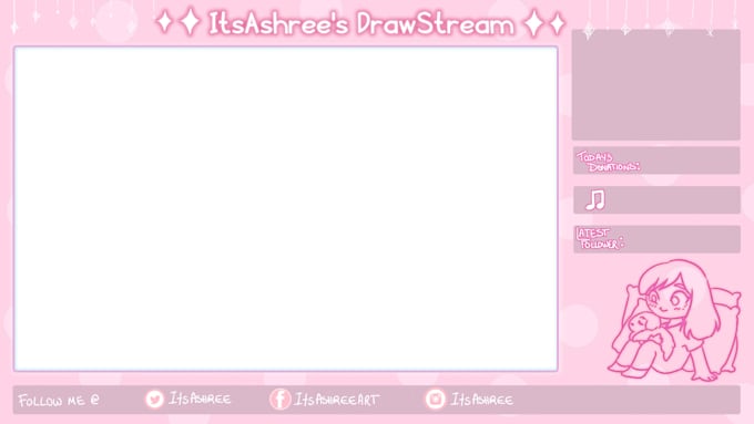 Draw custom streamer overlays by Itsashree | Fiverr