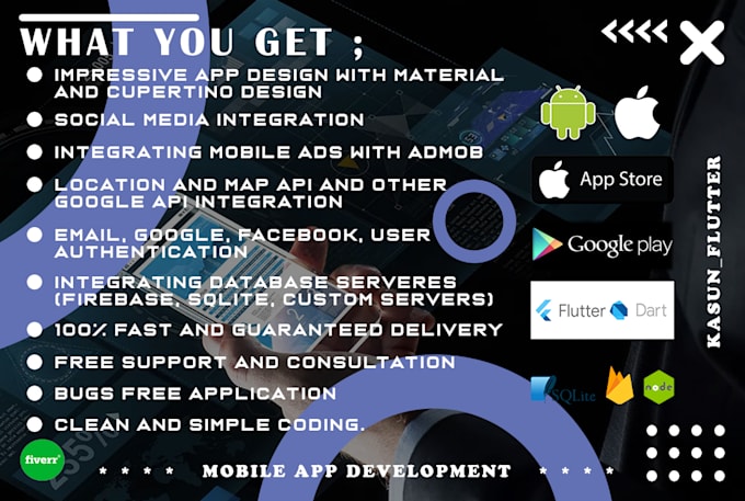 Develop hybrid app using flutter by Kasun_flutter | Fiverr