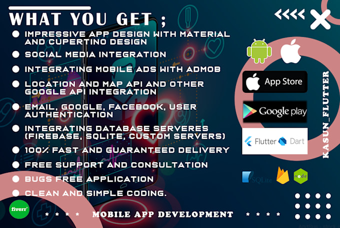 Develop high quality ios and android mobile app by Kasun_flutter | Fiverr
