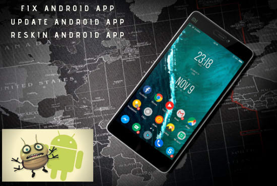 Fix android app errors bugs,reskin,update in android studio by Sf ...