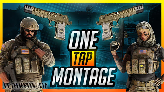 Make you a rainbow six siege youtube thumbnail by Toms_graphics | Fiverr