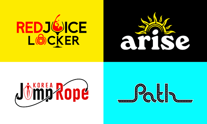 Create a custom minimalist text logo for your brand by Creativebird06 ...