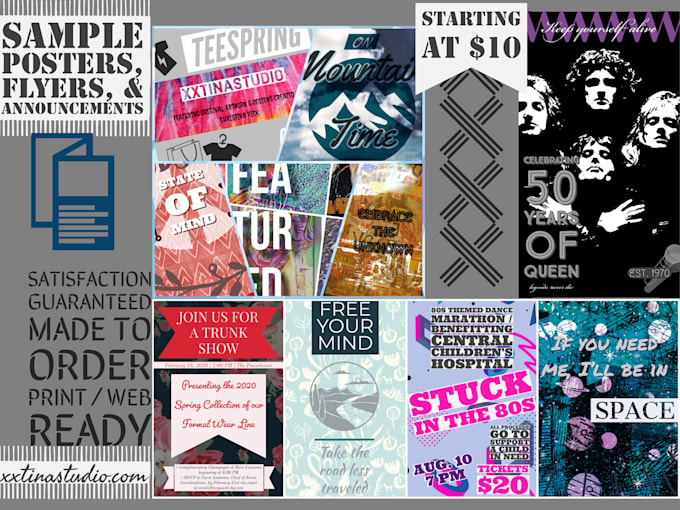 Create you an eye popping poster completely customized by Xxtinastudio ...