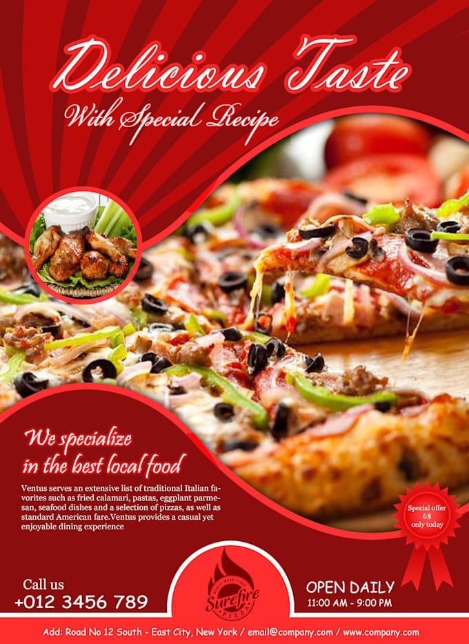 Design a professional attractive flyer for your brand by Zarkzaman | Fiverr