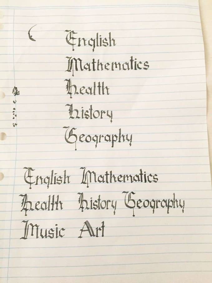 Hand letter words,sentences and quotes for you by Attemptatstuff | Fiverr