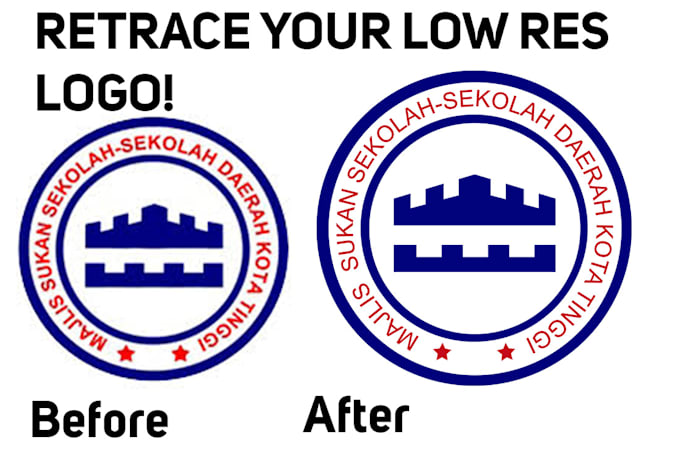 Retrace any logo into vector format by Ainmimdal | Fiverr