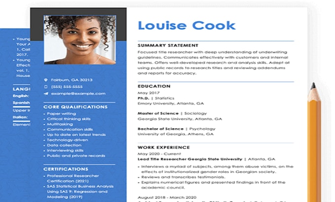 Design cv, resume, and cover letter for job consideration by ...