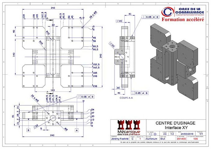 Draw a 2d drawing with solidworks or 3d cad invent patent machining ...