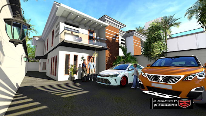 Render 4k realistic architectural animation and renderings by ...